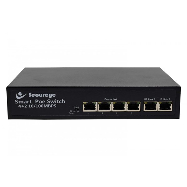 Buy Secureye 4 + 2 Port POE SWITCH S-4FE-2UE-LD from Sharp Imaging ...