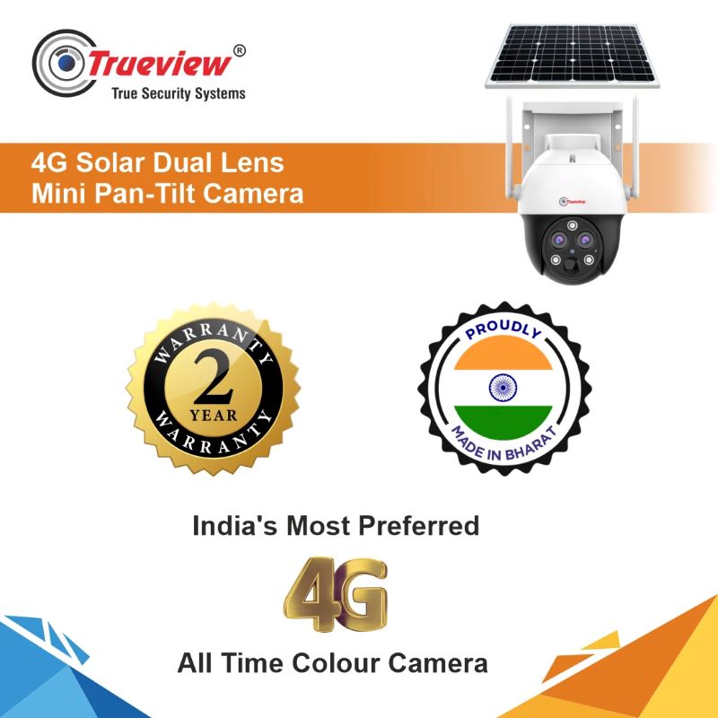 Buy TrueView 3MP Solar DUAL LENS 4G Mini Pan-Tilt Easy to Install ...