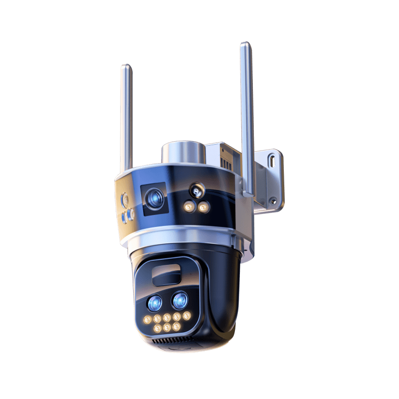Buy EVTeQ V380.Q36A Linkage Solar Camera with 10X Zoom 4G 3MP + 3MP ...